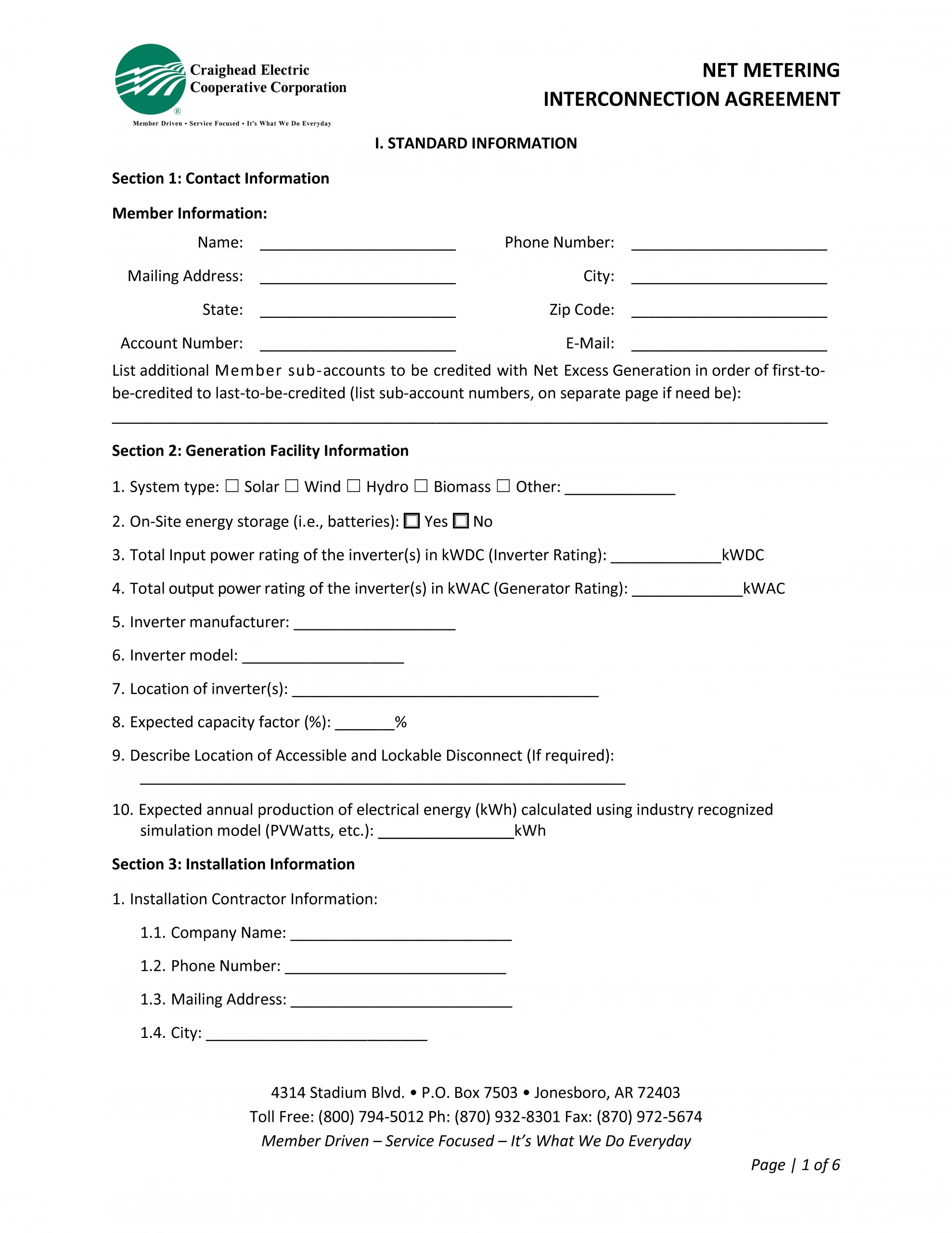Net Metering – Craighead Electric Cooperative, Inc.